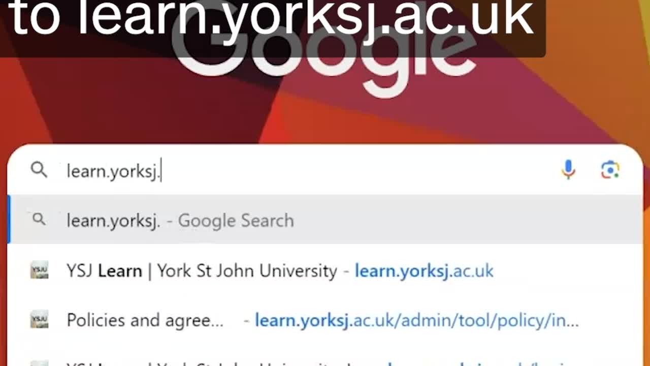 - Logging into YSJ learn